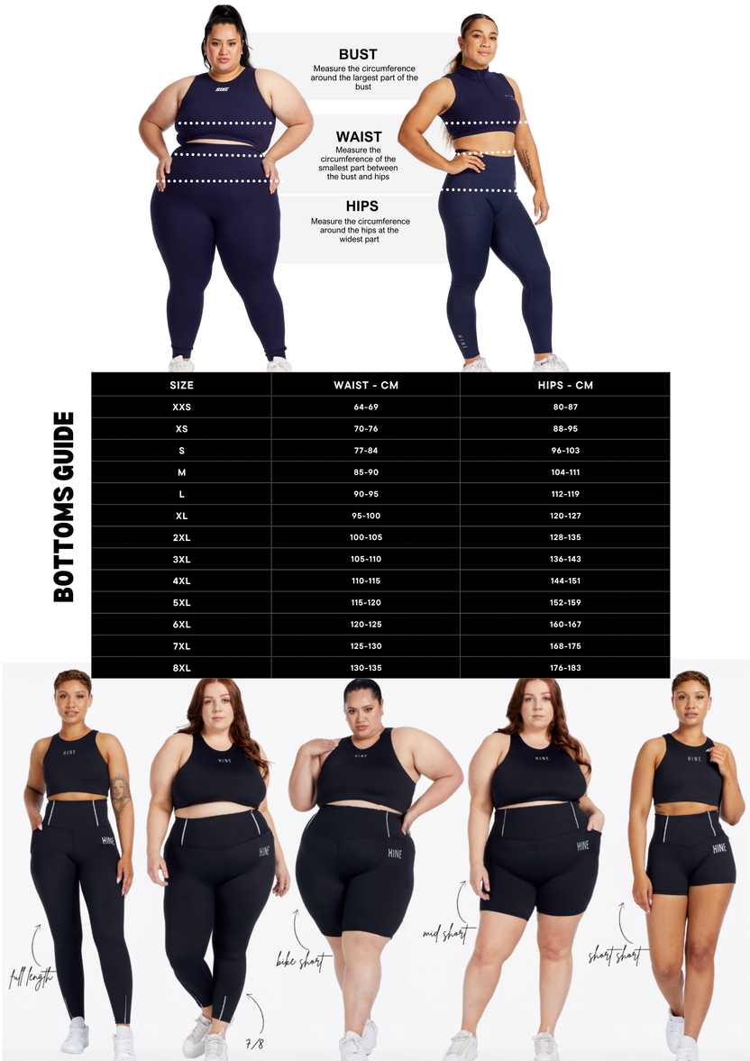 size chart – HINE COLLECTION