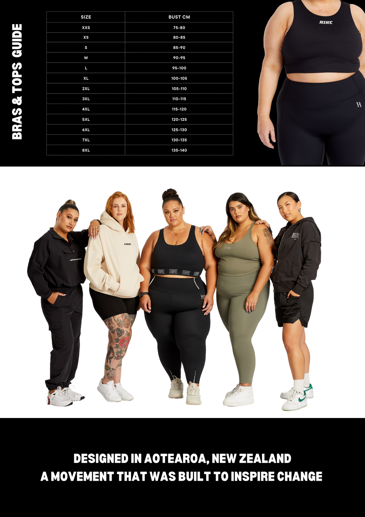 size chart – HINE COLLECTION