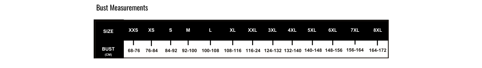 size chart – HINE COLLECTION